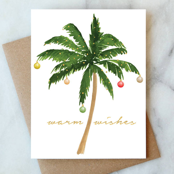 Christmas Palm Tree Greetings Card | Holiday Christmas Card – CARLYLE ...