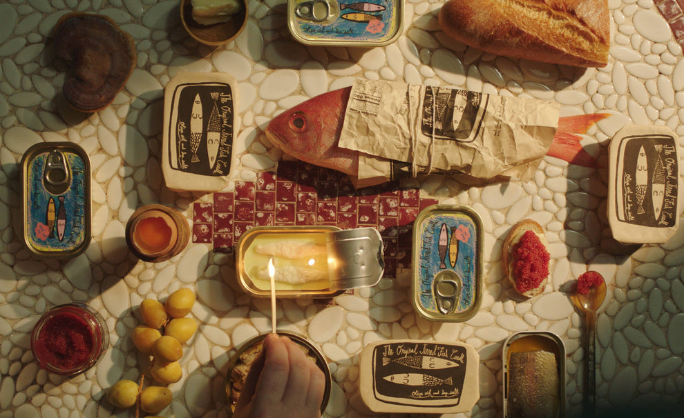 Tinned Fish Candle - Olive Oil and Sea Salt – CARLYLE AVENUE