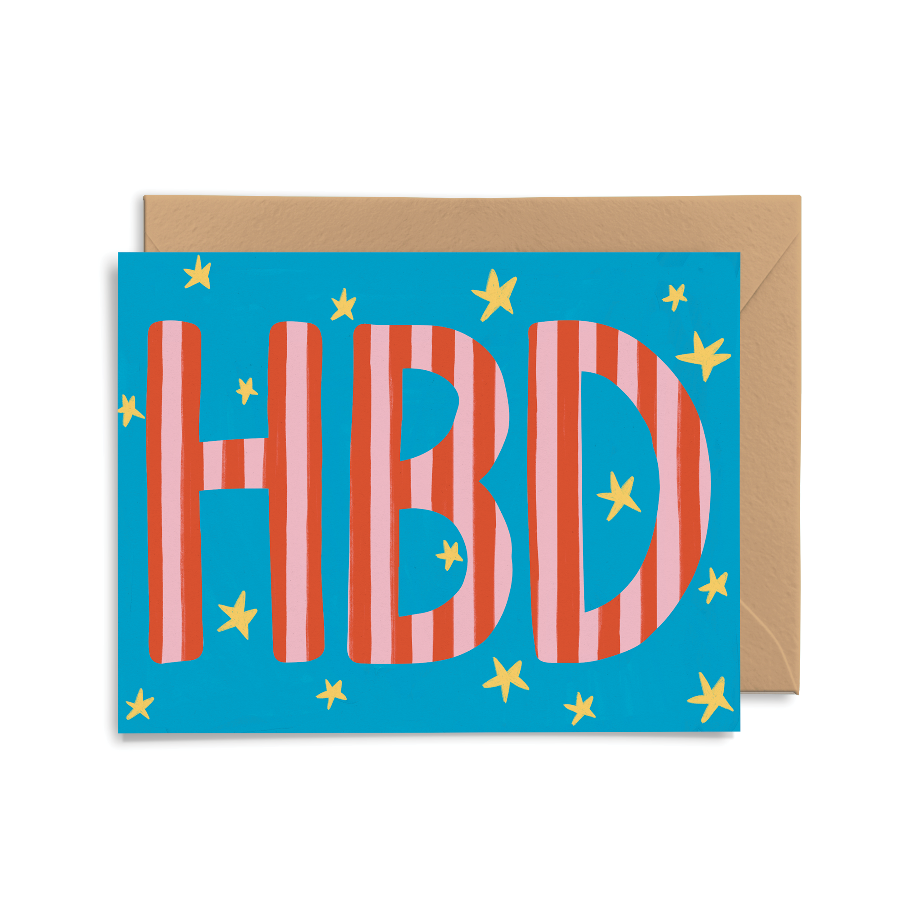 HBD Blue Stars Card – CARLYLE AVENUE