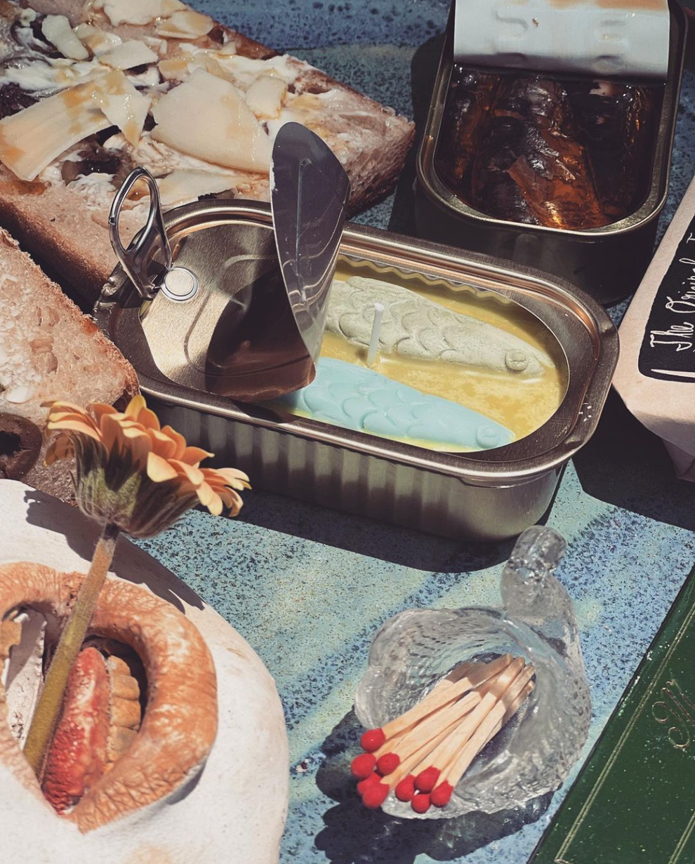 Tinned Fish Candle - Olive Oil and Sea Salt – CARLYLE AVENUE