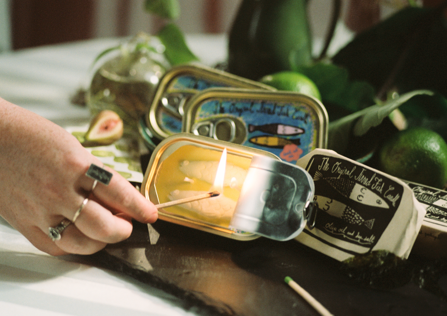 Tinned Fish Candle - Olive Oil and Sea Salt – CARLYLE AVENUE
