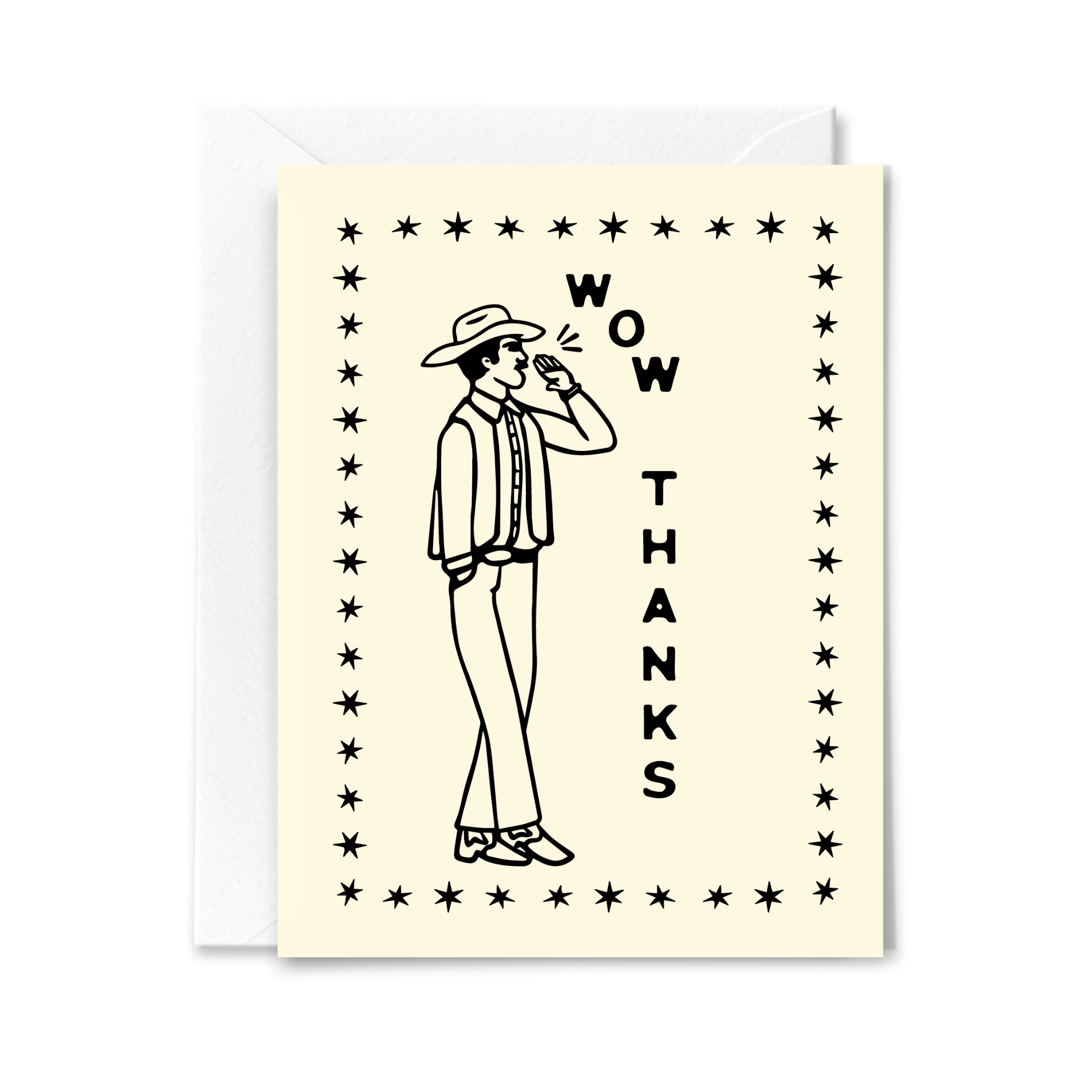 Wow Thanks Cowboy Card – CARLYLE AVENUE