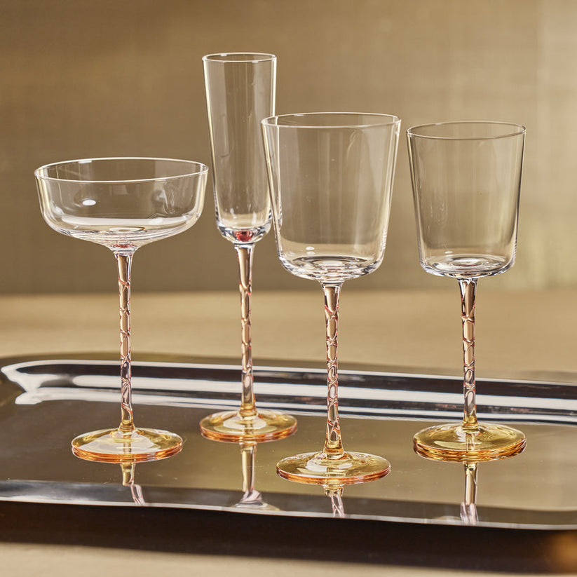 Vicenza Glassware - Amber and Pink – CARLYLE AVENUE