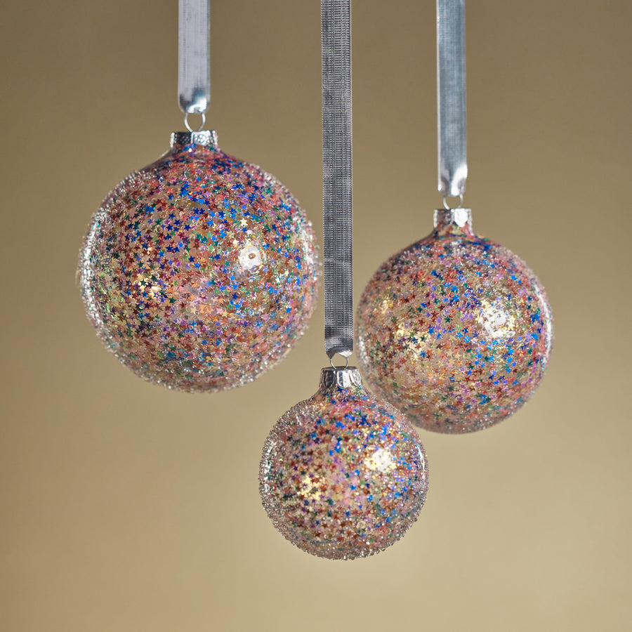 Confetti Glass Ball Ornament - Multi Bright – CARLYLE AVENUE