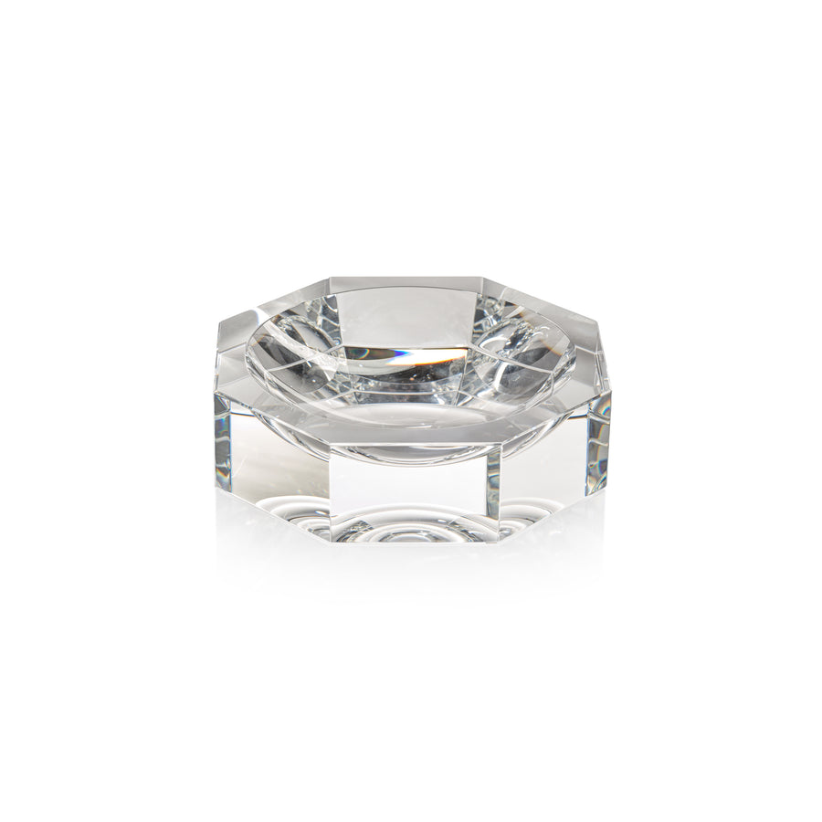 Glass Crystal Octagon Bowl - Clear – CARLYLE AVENUE