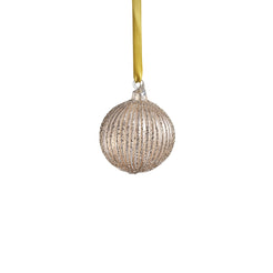 Shimmering Charm Glass Ornament - Gold – CARLYLE AVENUE