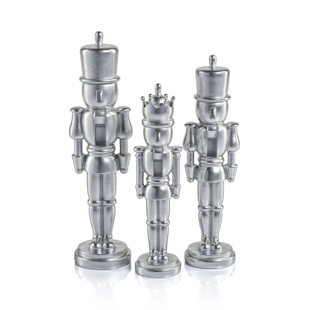 Metallic Decorative Nutcracker - Silver – CARLYLE AVENUE