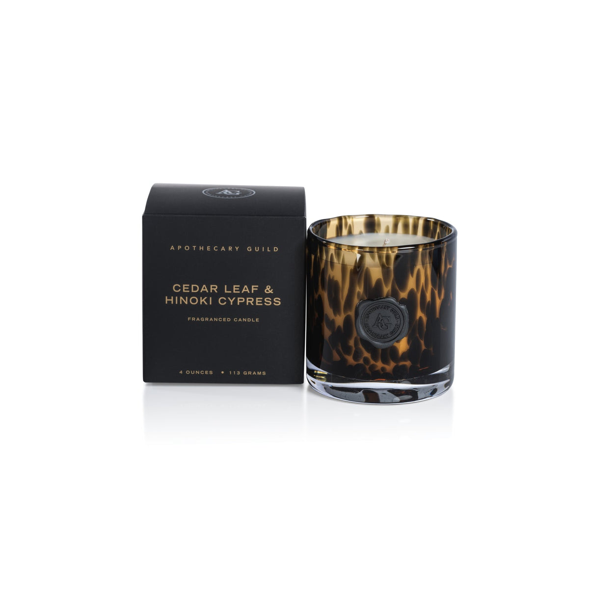 AG Opal Glass Candle - Amber & Black – CARLYLE AVENUE