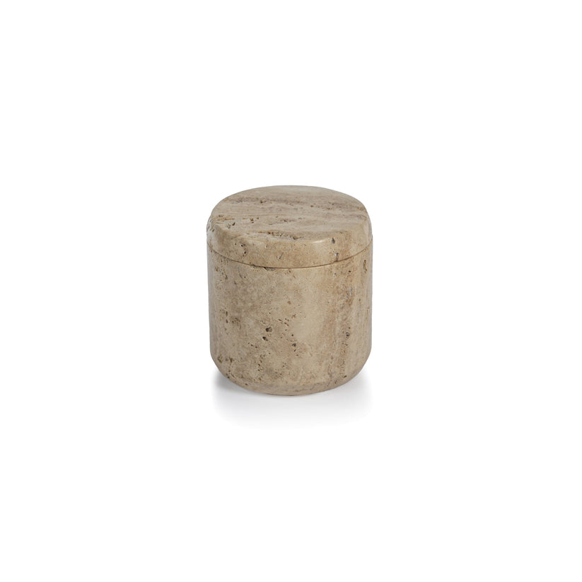 Travertine Marble Canister with Lid – CARLYLE AVENUE
