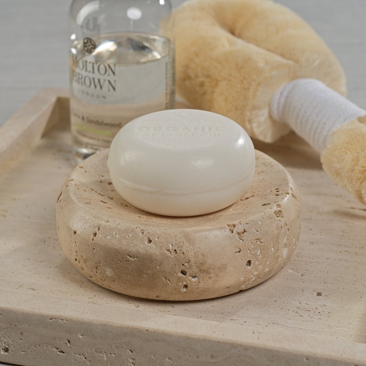 Travertine Marble Soap Dish – CARLYLE AVENUE