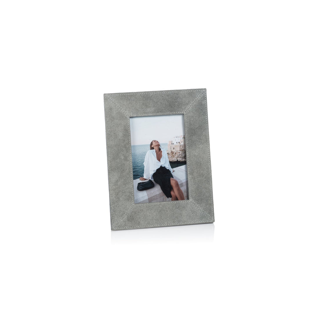 Suede Photo Frame - Shoreline Gray – CARLYLE AVENUE