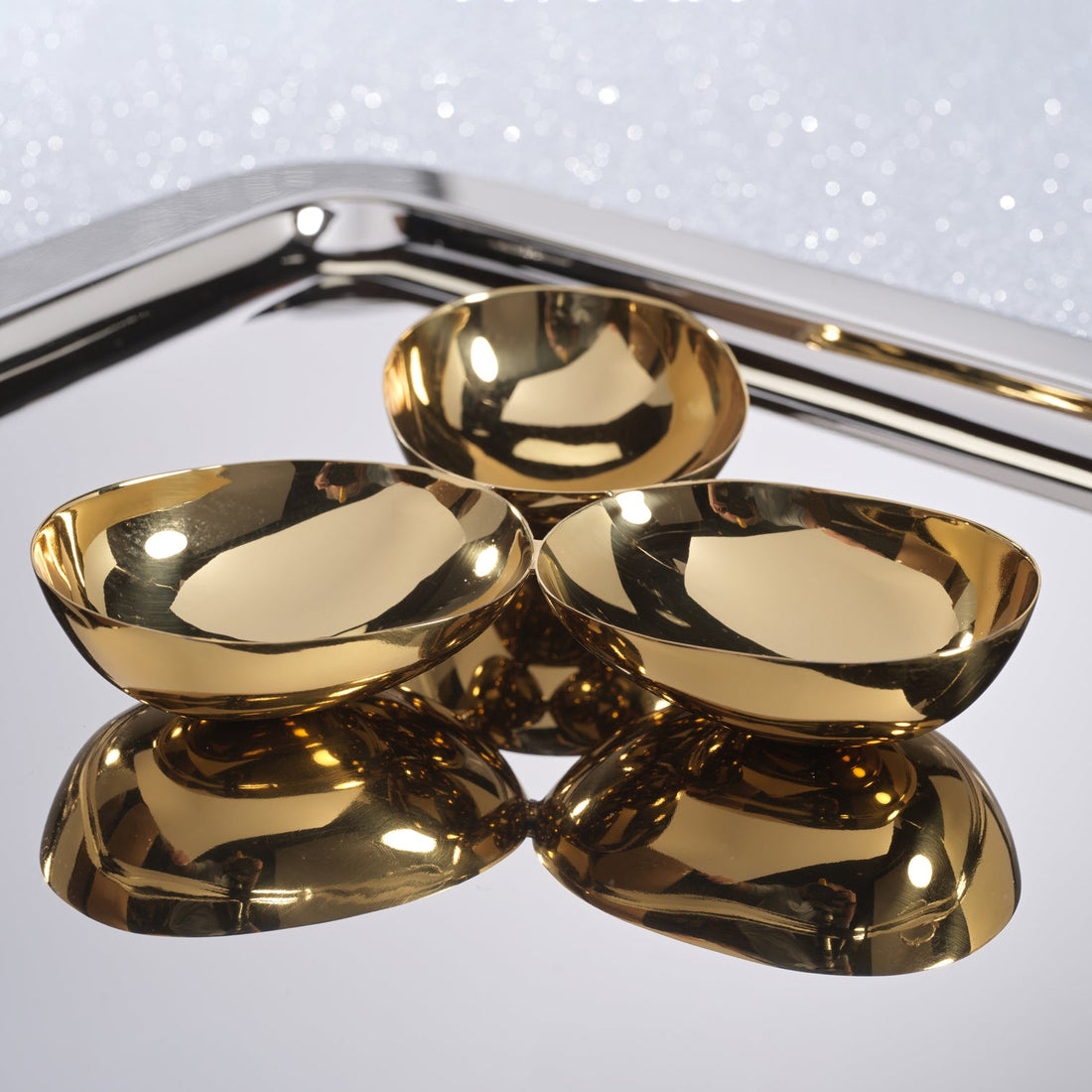 Triple Nut Bowl - Polished Gold – CARLYLE AVENUE