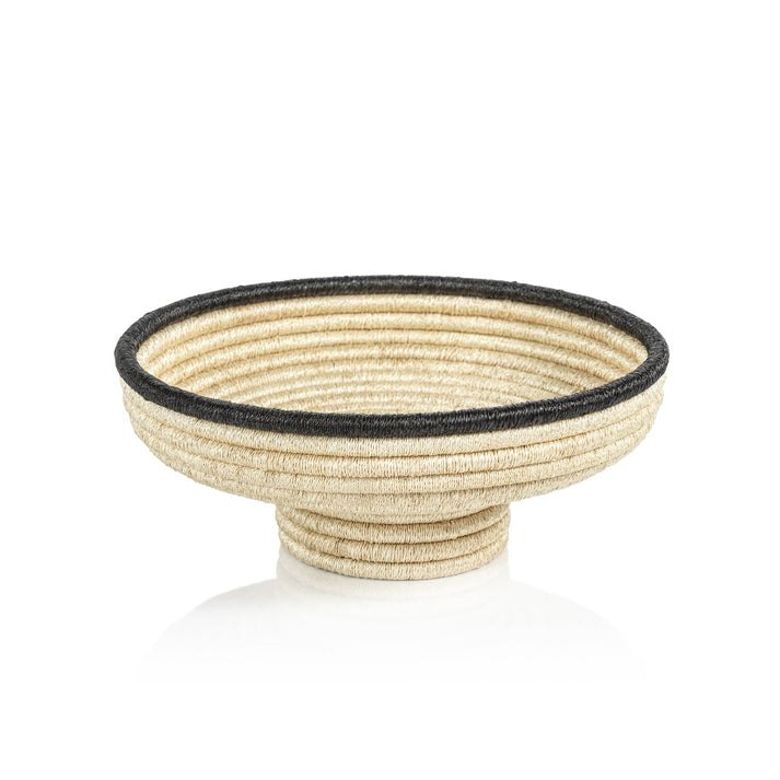 Martigues Coiled Abaca Footed Bowl - Small – CARLYLE AVENUE