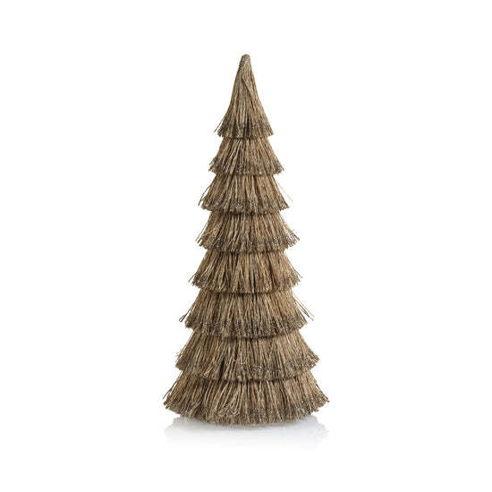 Abaca Rope All-Natural Tree with Champagne Glitter Trim – CARLYLE AVENUE
