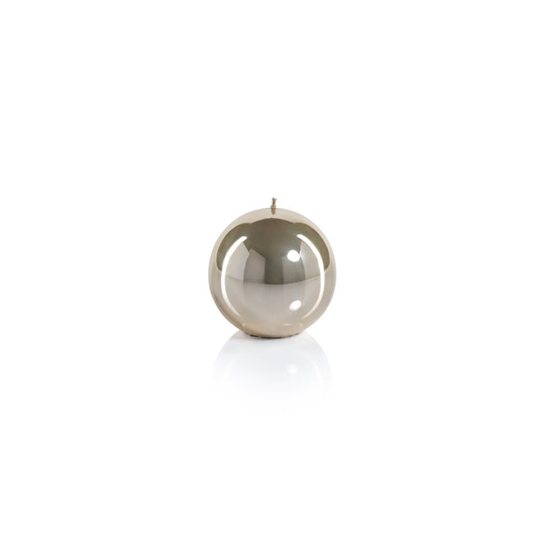 Metallic Ball Candle - Matte Pearl Gold – CARLYLE AVENUE