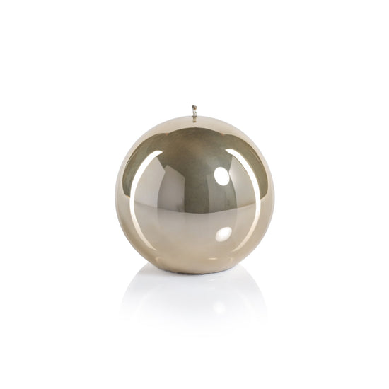Metallic Ball Candle - Matte Pearl Gold – CARLYLE AVENUE