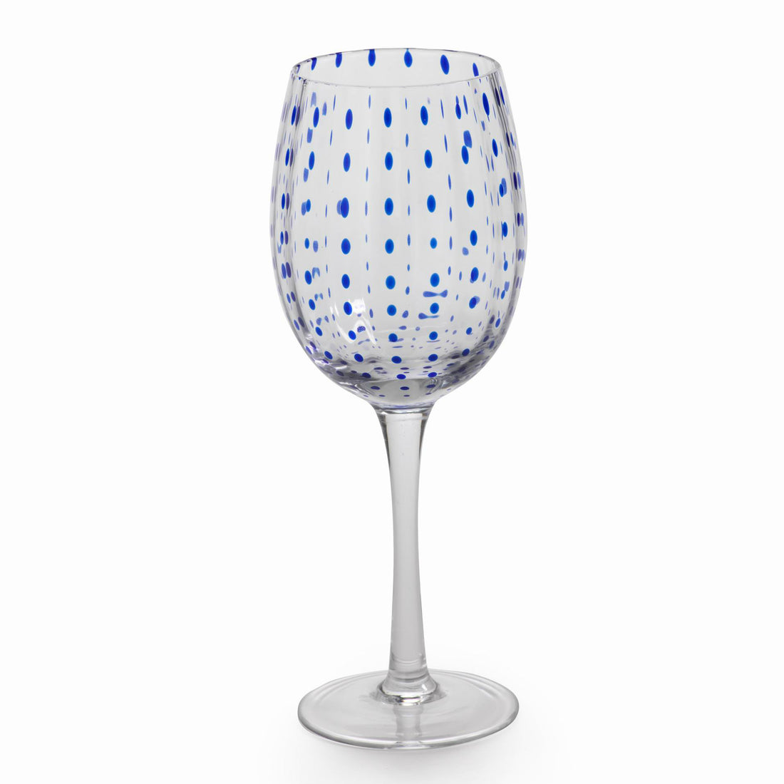 Blue Dots Stemless Glass - Set of 6 – CARLYLE AVENUE
