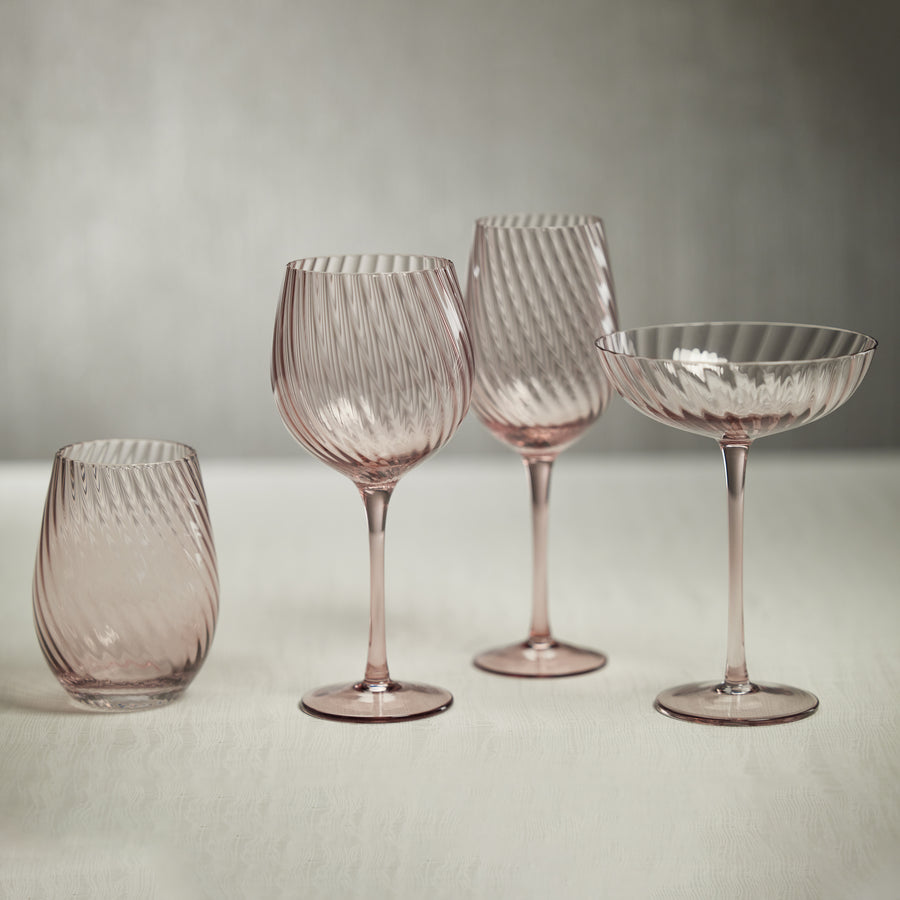 Savoy Optic Swirl Glassware - Lilac – CARLYLE AVENUE