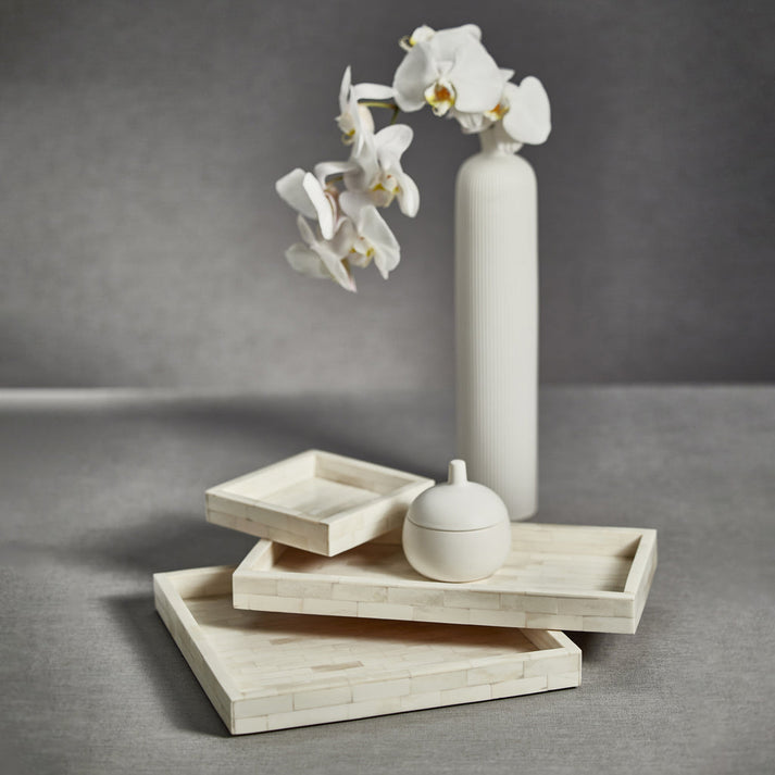 Maha White Bone Inlay Tray – CARLYLE AVENUE