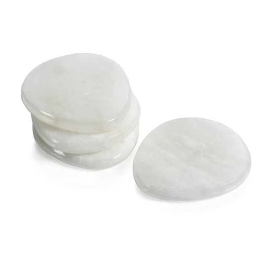 La Salama Alabaster Coaster - White - Set of 4 – CARLYLE AVENUE