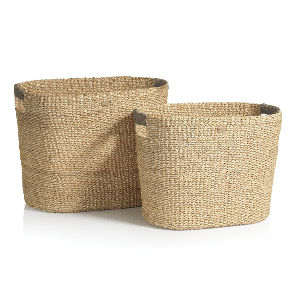 Miramar Oval Abaca Baskets - Set of 2 – CARLYLE AVENUE