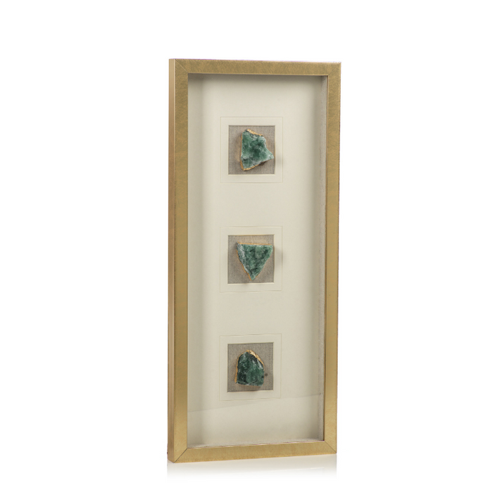 Gold Framed Emerald Crystals – CARLYLE AVENUE